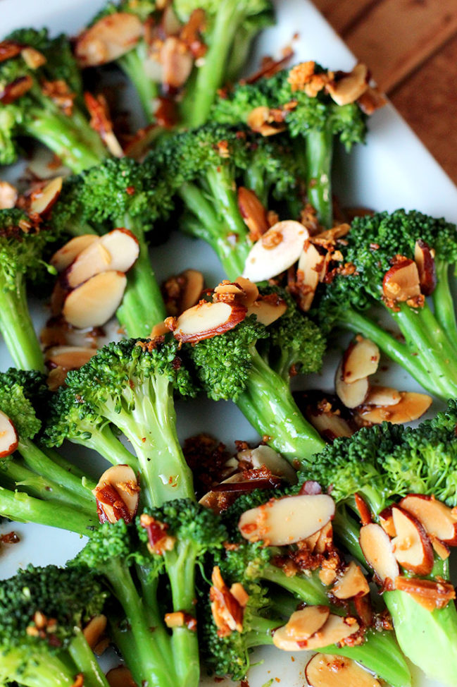 Broccoli Almondine » I LOVE VEGAN