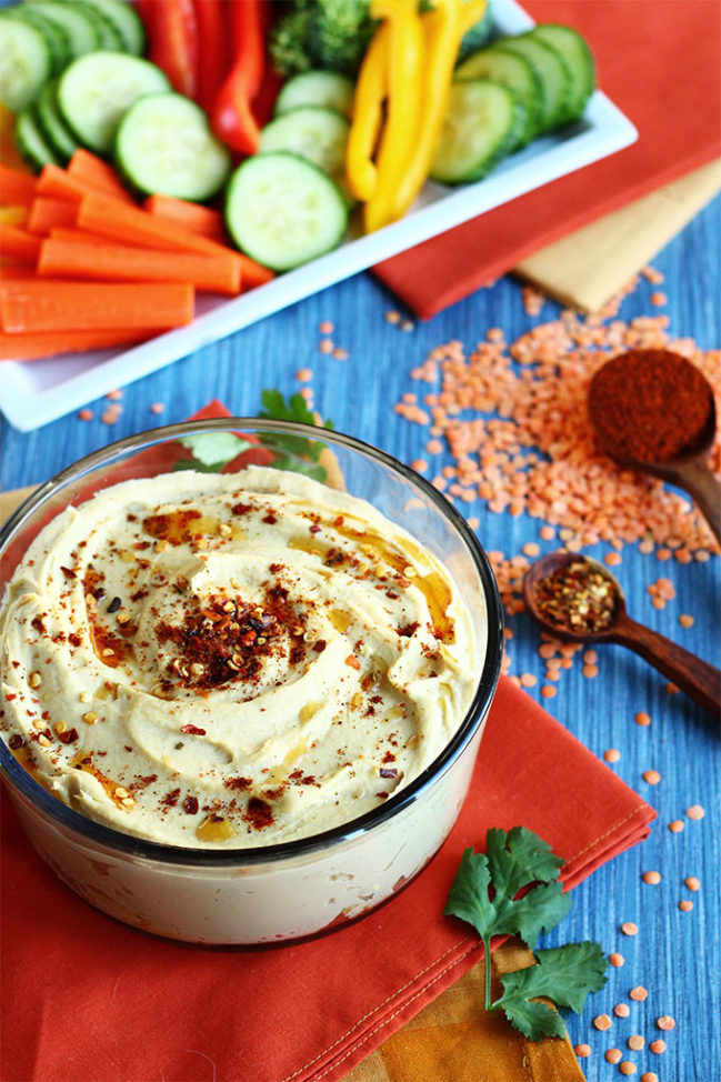 Roasted Garlic Red Lentil Hummus » I LOVE VEGAN