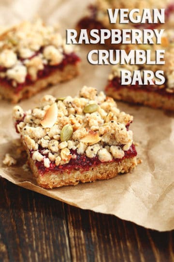 Vegan Raspberry Crumble Bars » I LOVE VEGAN
