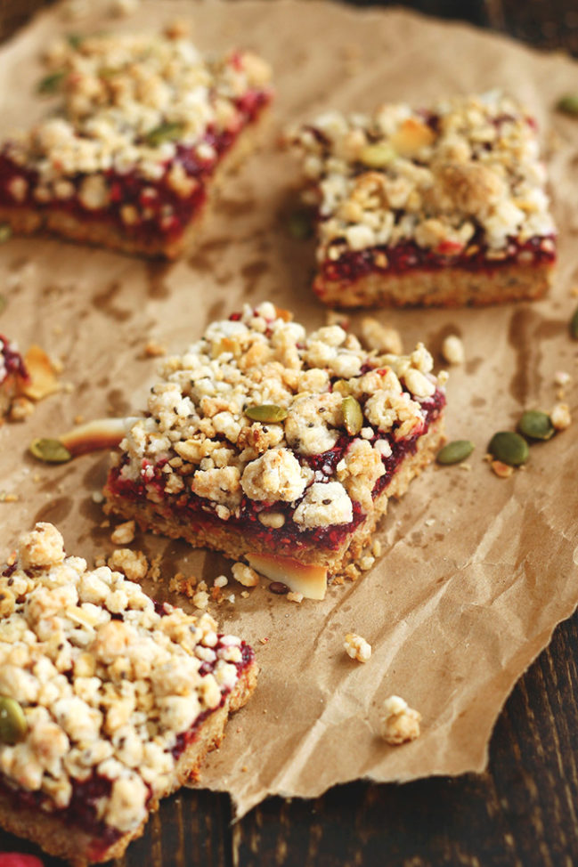 Vegan Raspberry Crumble Bars » I LOVE VEGAN